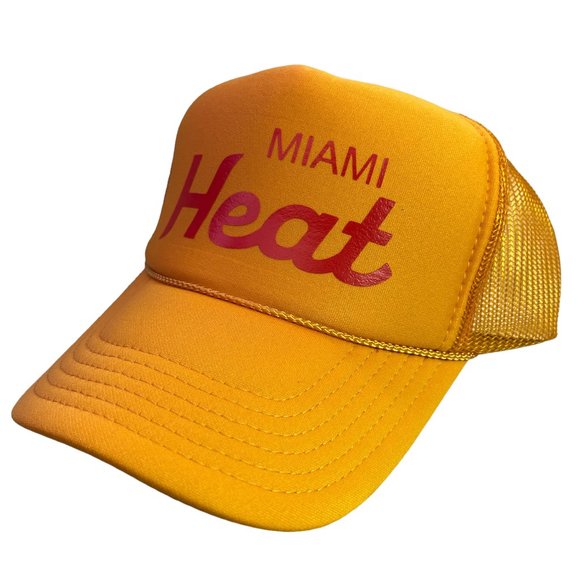 OTTO | Accessories | New Vintage Miami Heat Gold Red Script Mesh ...